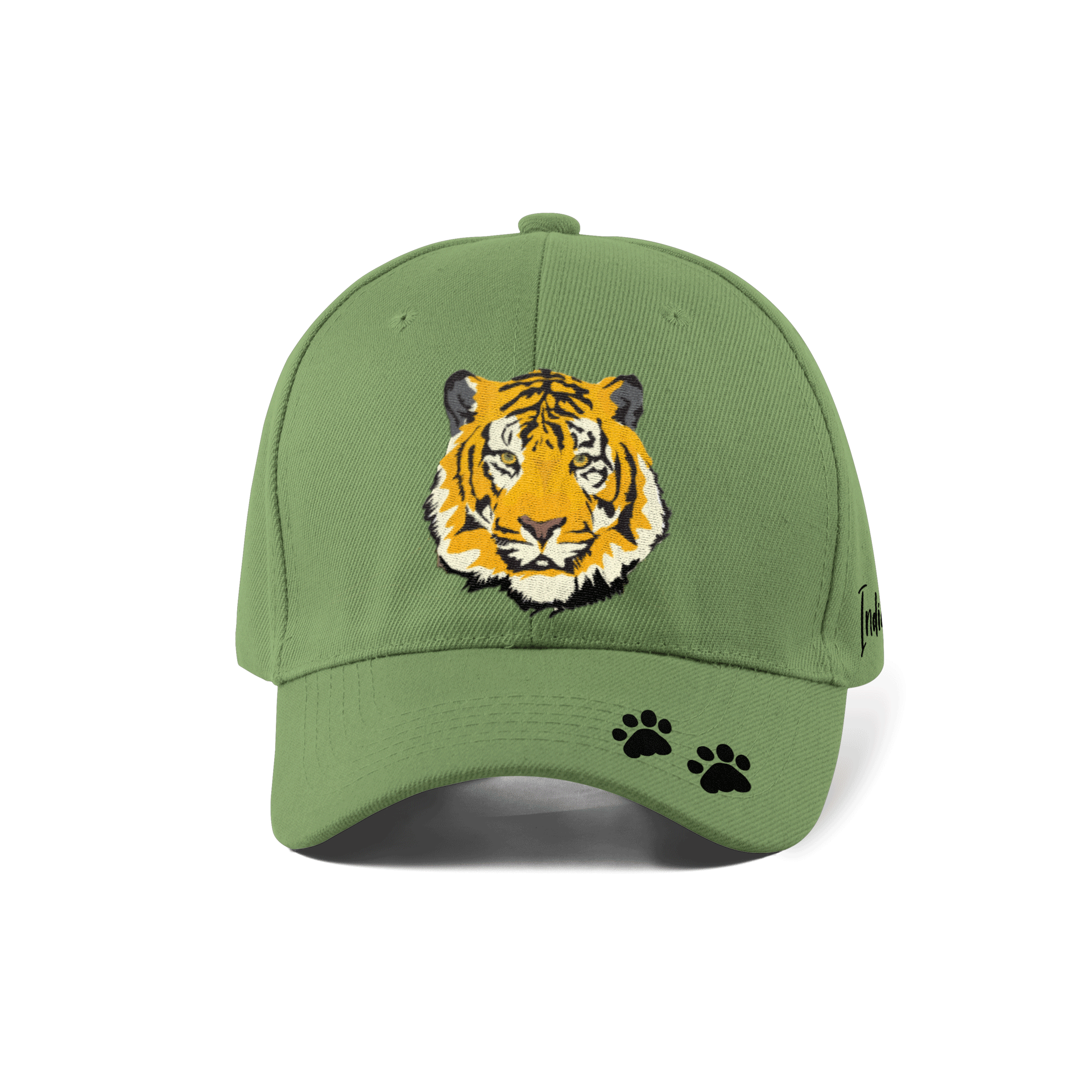 Royal Bengal Tiger Forest Green Cap – Jungle I