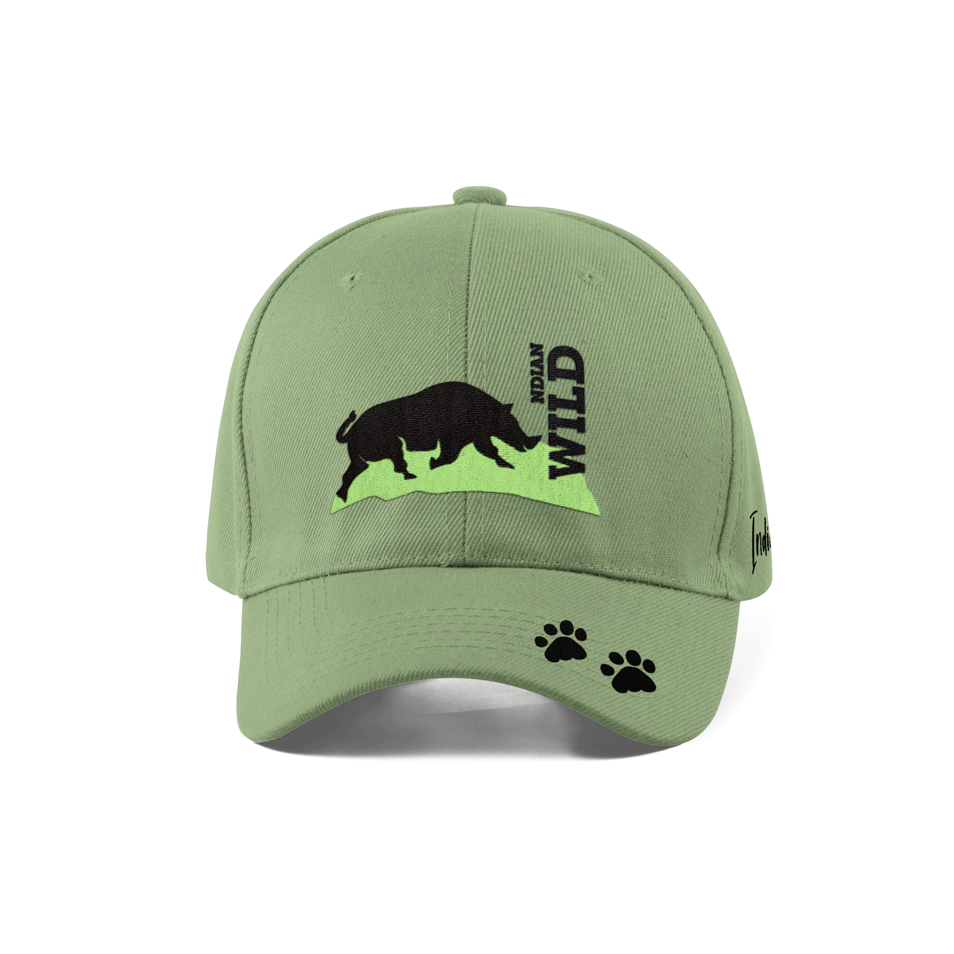 Indian Rhino Forest Green Cap – Jungle I