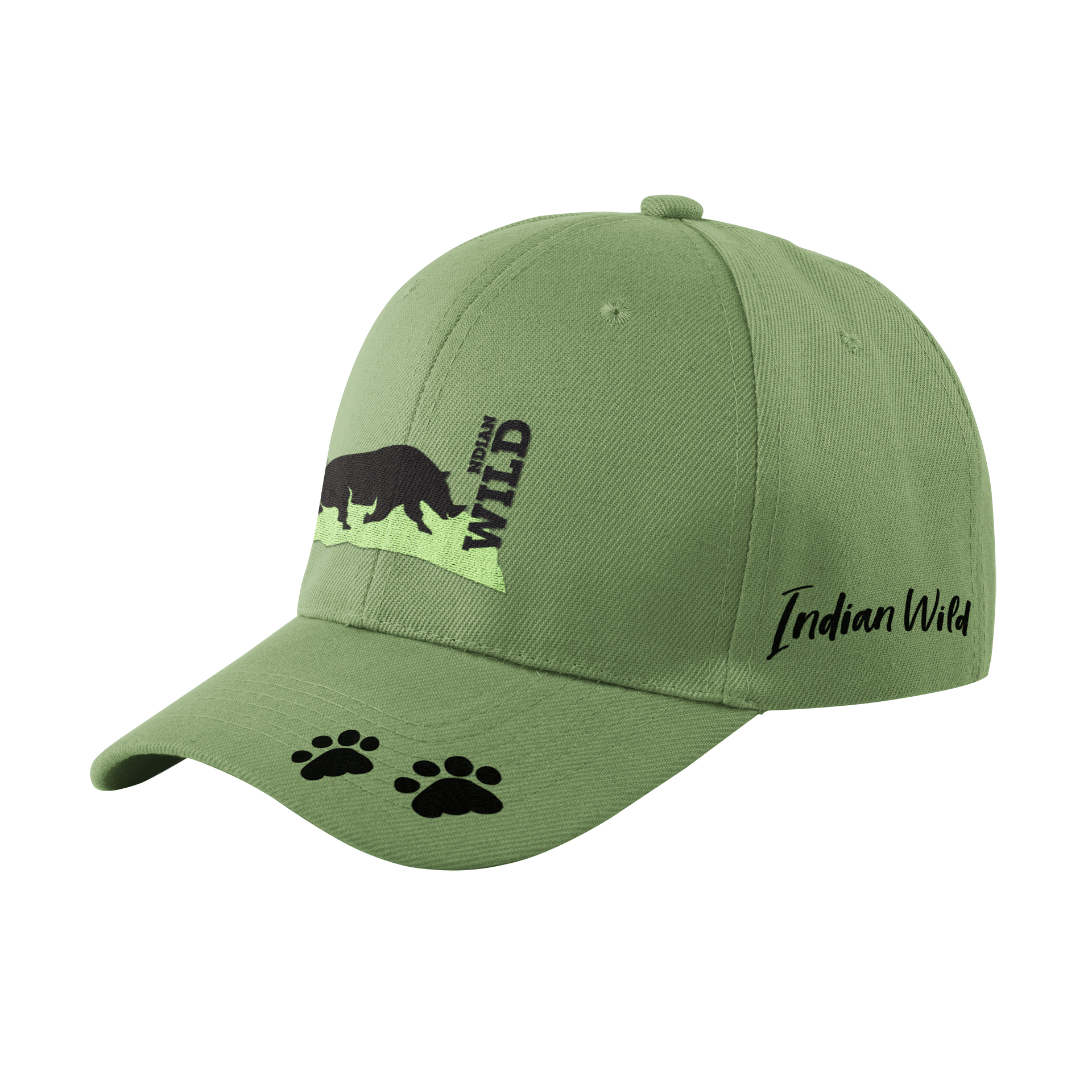 Indian Rhino Forest Green Cap – Jungle I